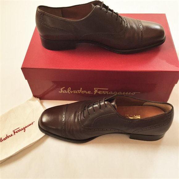 Salvatore Ferragamo | Shoes | Salvatore Ferragamo Mens Oxfords Brown S | Poshmark